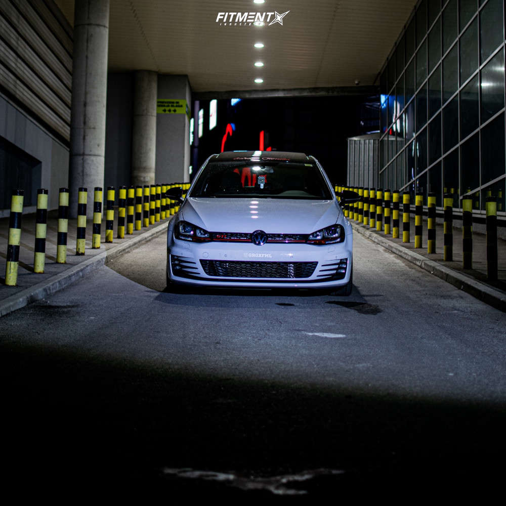 2015 Volkswagen GTI SE with 18x7.5 Drag Concepts R16 and Dunlop 225x40 ...