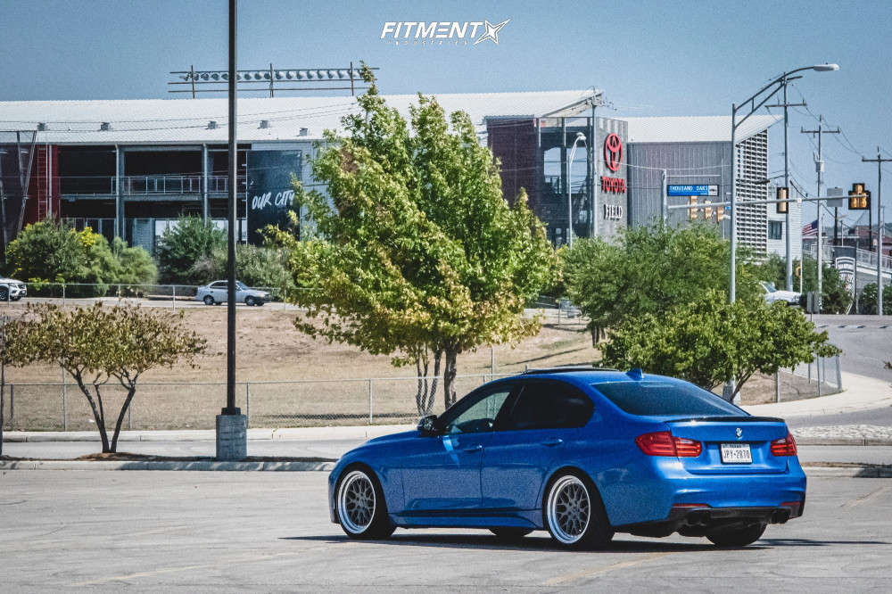 2013 BMW 328i Base with 19x9.5 ESR Cs1 and Michelin 255x35 on Lowering ...