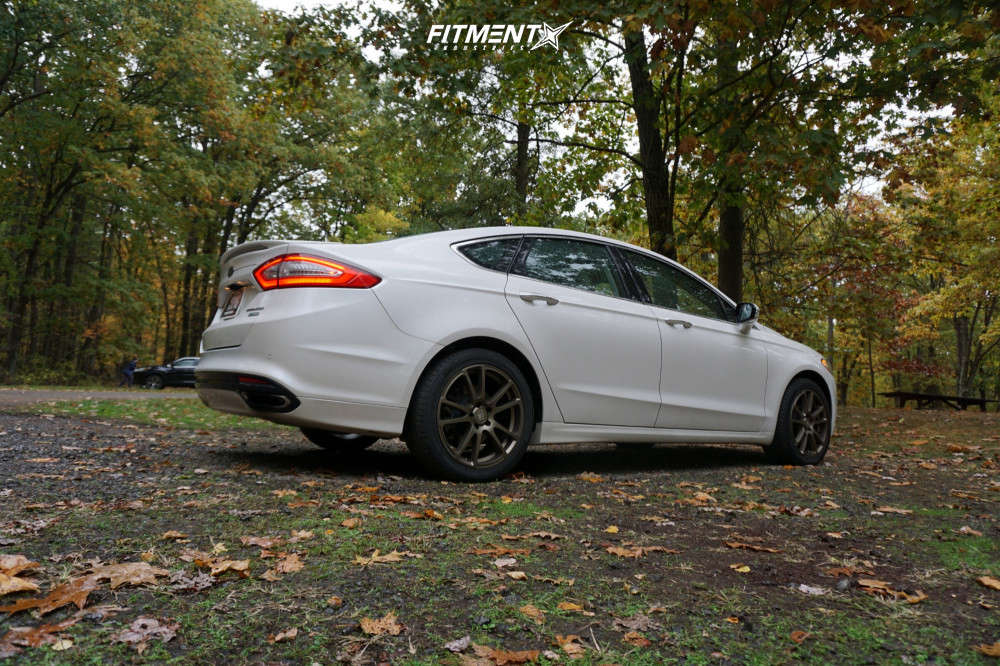 2016 Ford Fusion Titanium with 18x8 Touren Tf03 and Yokohama 235x45 on ...