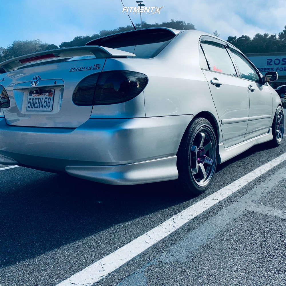2003 Toyota Corolla S with 17x8 Volk Te37 and Federal 215x45 on ...