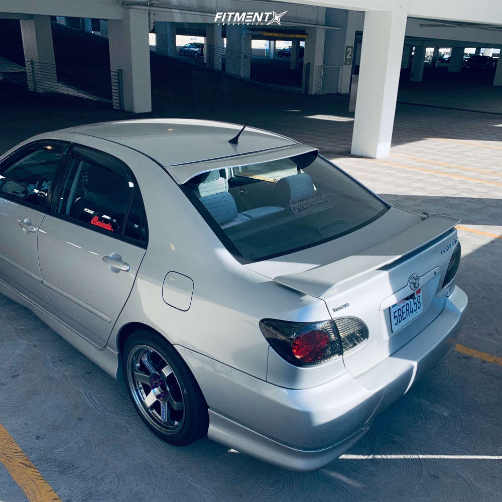 2003 Toyota Corolla S with 17x8 Volk Te37 and Federal 215x45 on ...