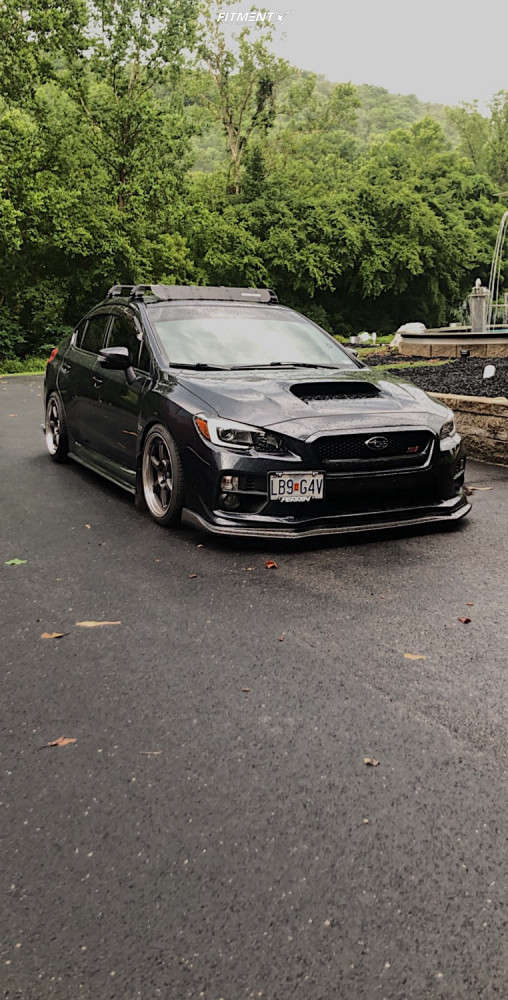 2017 Subaru WRX STI Limited with 18x9.5 Kansei Roku and Continental ...