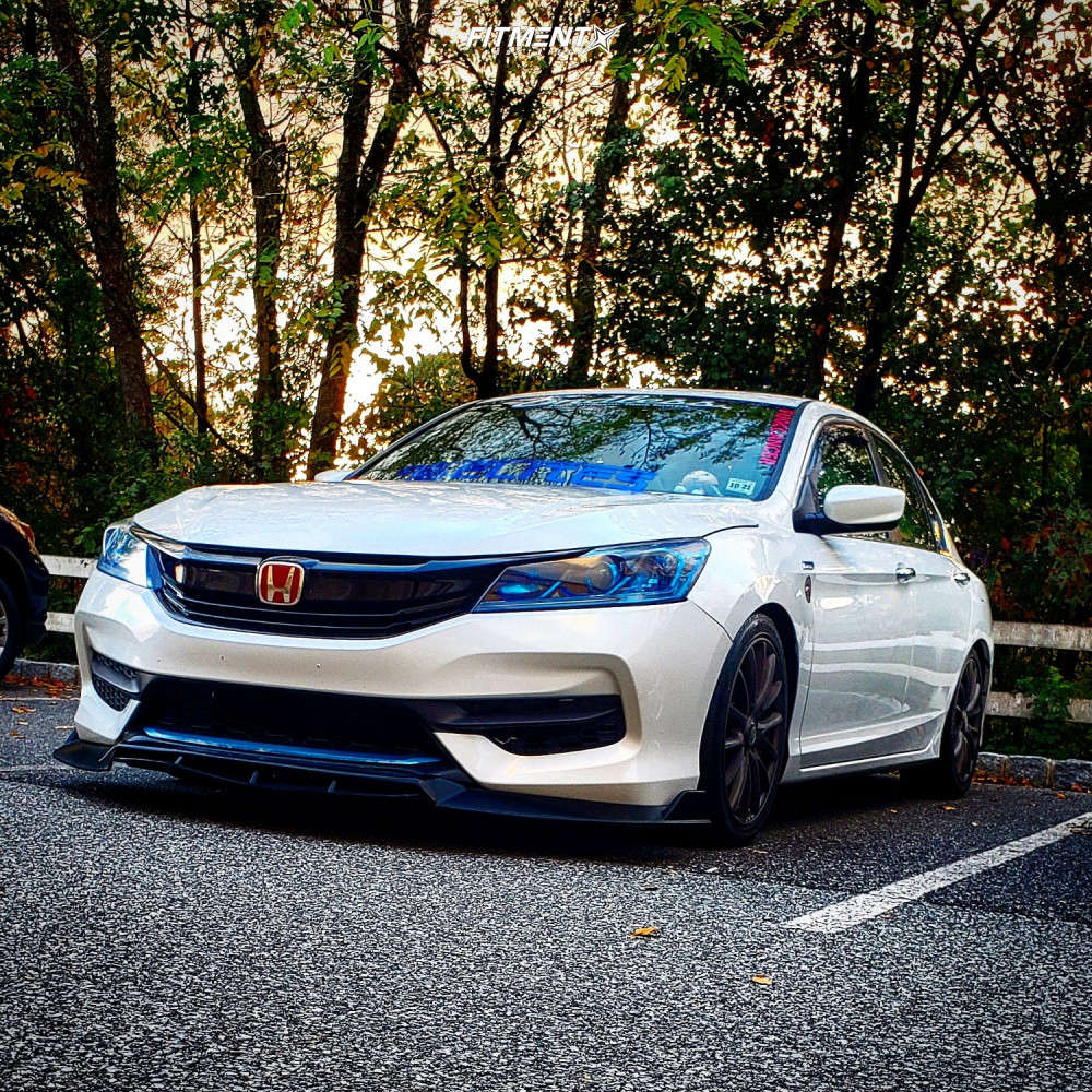 2017 Honda Accord LX with 18x7.5 MSW and Bridgestone 215x45 on Lowering ...