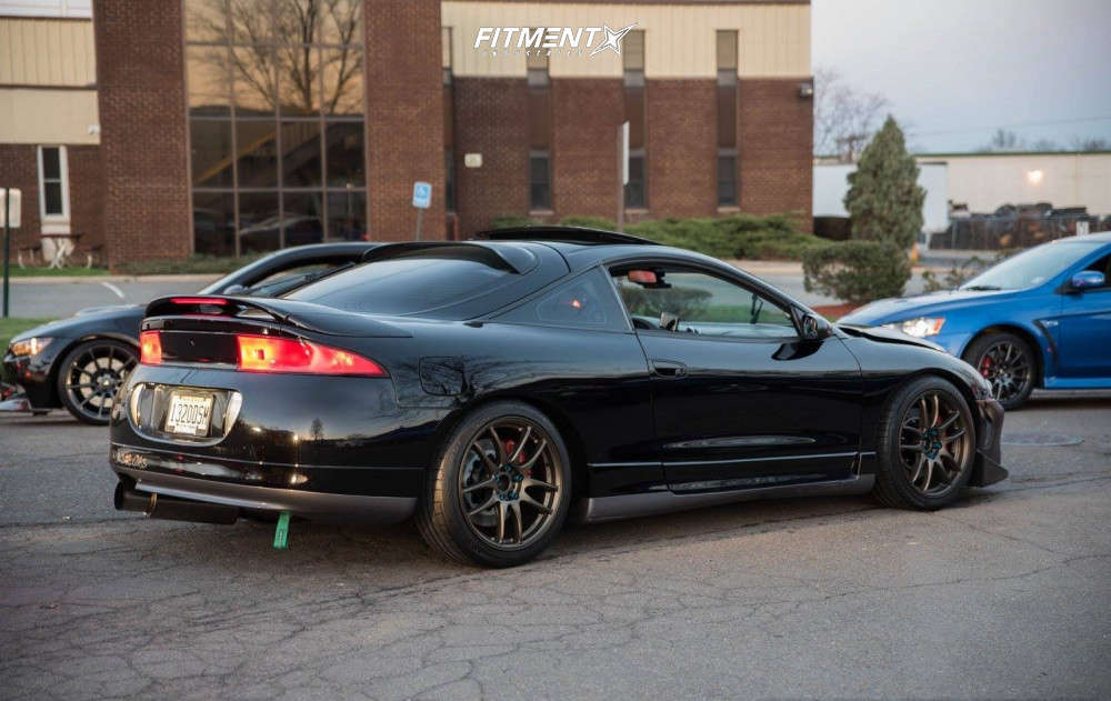 1995 Mitsubishi Eclipse GST with 18x8.5 Work Emotion Cr Kiwami and ...