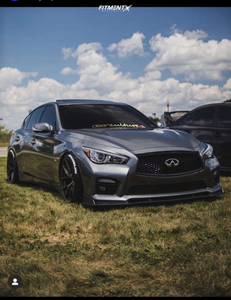 2017 INFINITI Q50 Sport with 19x10.5 ESR Rf2 and Michelin 265x35 on ...