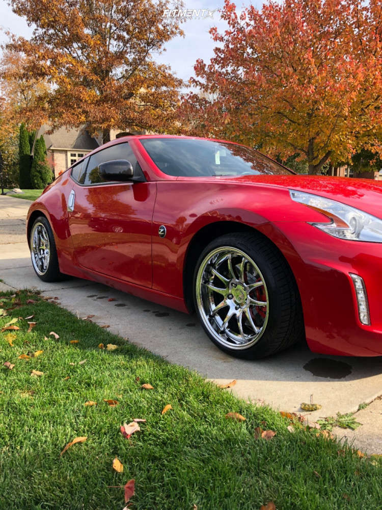 2016 Nissan 370Z Base with 18x9.5 Aodhan Ds02 and Continental 245x35 on ...
