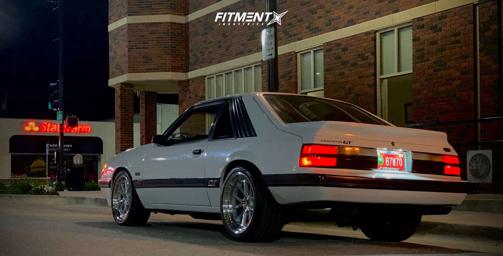 1985 Ford Mustang GT with 18x9.5 Aodhan Ds08 and Federal 255x35 on ...