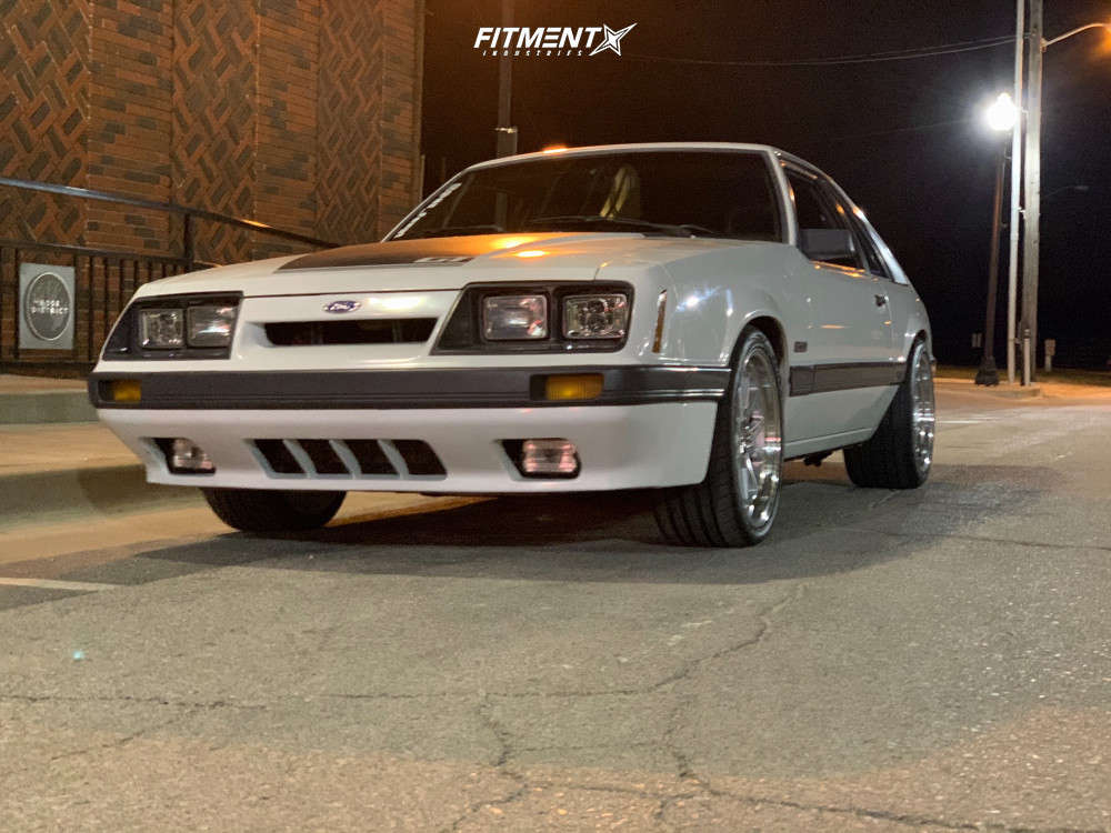 1985 Ford Mustang GT with 18x9.5 Aodhan Ds08 and Federal 255x35 on ...