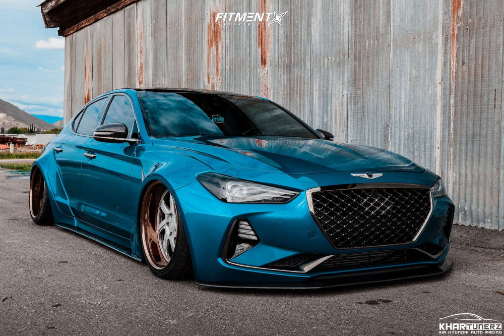 2019 Genesis G70 Sport with 19x9.5 Heritage Matsu and Falken 235x35 on ...