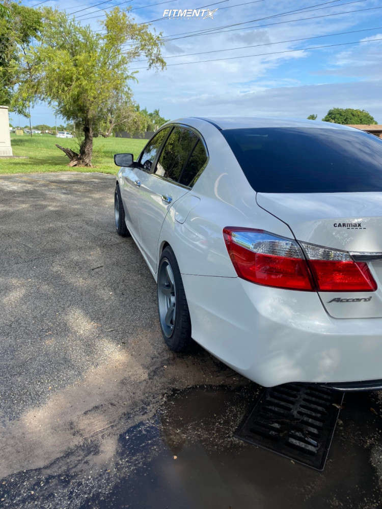 2014 Honda Accord LX with 18x9.5 AVID1 AV28 and Firestone 245x45 on ...