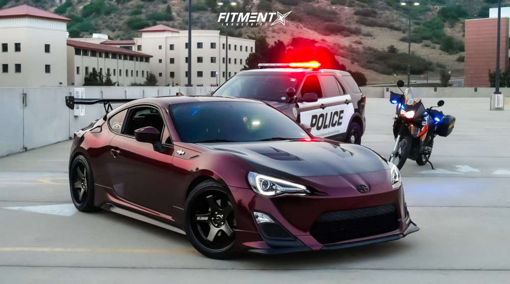 2015 Scion FR-S Base with 18x10 Work Gt5 and Firestone 255x35 on ...