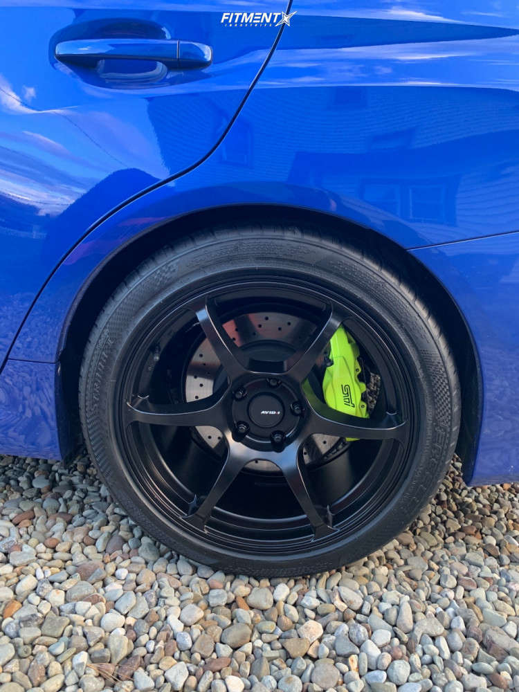 2020 Subaru WRX STI Limited with 18x9.5 AVID1 AV26 and Vercelli 255x40 on Stock Suspension ...