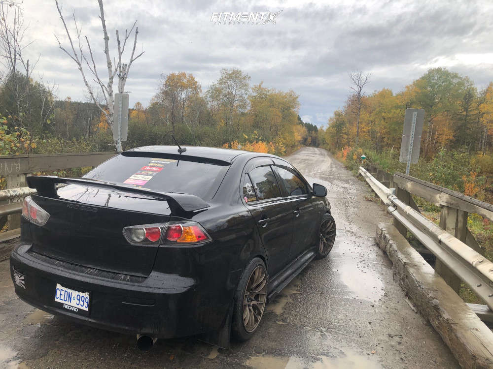 2010 Mitsubishi Lancer GTS with 18x9.5 Work Emotion M8r and Firestone ...