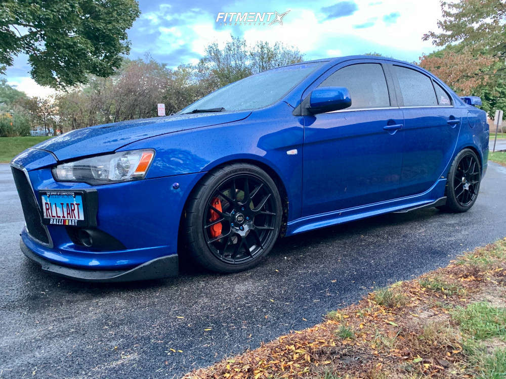 2009 Mitsubishi Lancer Ralliart with 18x8.5 Enkei Raijin and Firestone ...