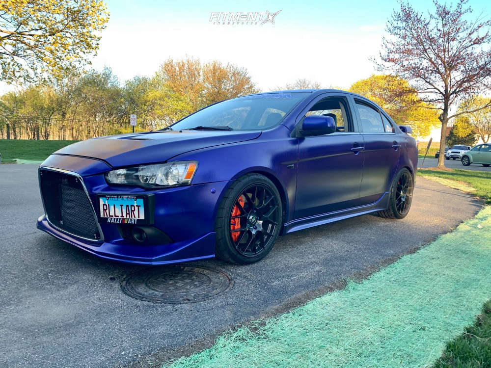 2009 Mitsubishi Lancer Ralliart with 18x8.5 Enkei Raijin and Firestone ...