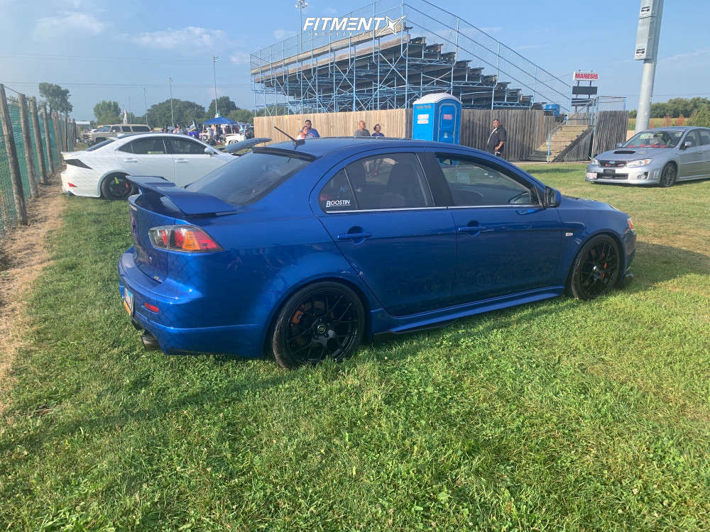 2009 Mitsubishi Lancer Ralliart with 18x8.5 Enkei Raijin and Firestone ...