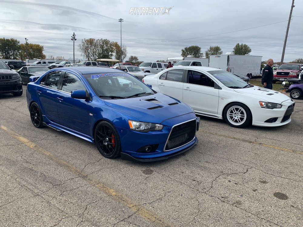 2009 Mitsubishi Lancer Ralliart with 18x8.5 Enkei Raijin and Firestone ...