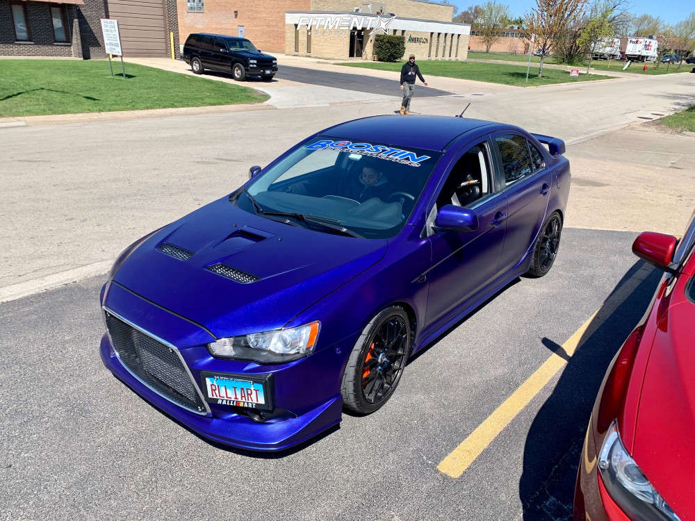 2009 Mitsubishi Lancer Ralliart with 18x8.5 Enkei Raijin and Firestone ...