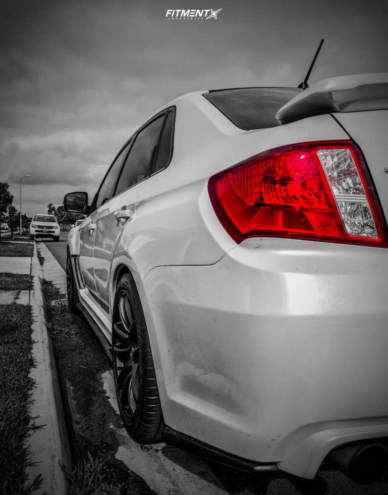 2013 Subaru WRX Limited with 18x8.5 Lenso Project D Spec E and Michelin ...