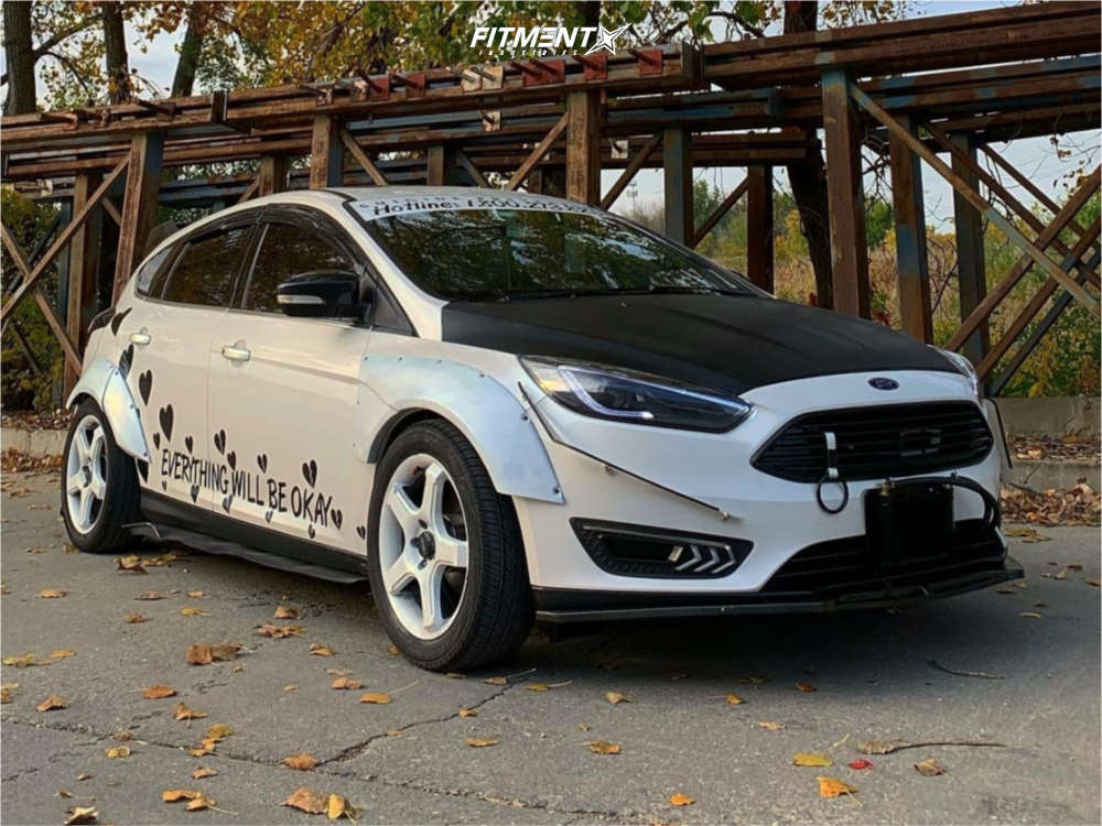 2016 Ford Focus Titanium with 17x7 MB Wheels Mb14 and Firestone 215x35 ...