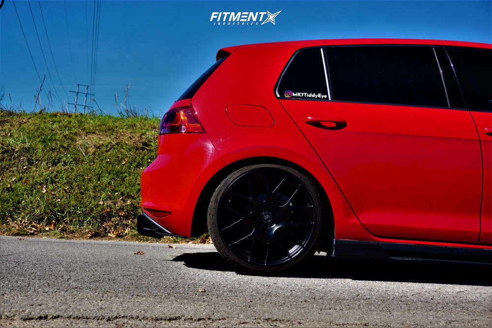 2015 Volkswagen Golf TDI SEL with 18x8 Enkei Raijin and Federal 225x35 ...