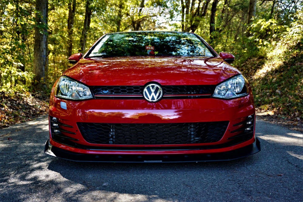 2015 Volkswagen Golf TDI SEL with 18x8 Enkei Raijin and Federal 225x35 ...