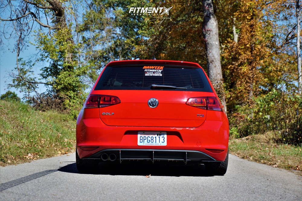 2015 Volkswagen Golf TDI SEL with 18x8 Enkei Raijin and Federal 225x35 ...