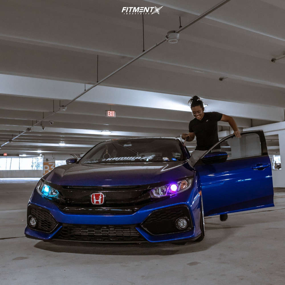 2019 Honda Civic LX with 18x9.5 ESR Sr06 and Federal 225x35 on Coilovers | 1331387 | Fitment ...