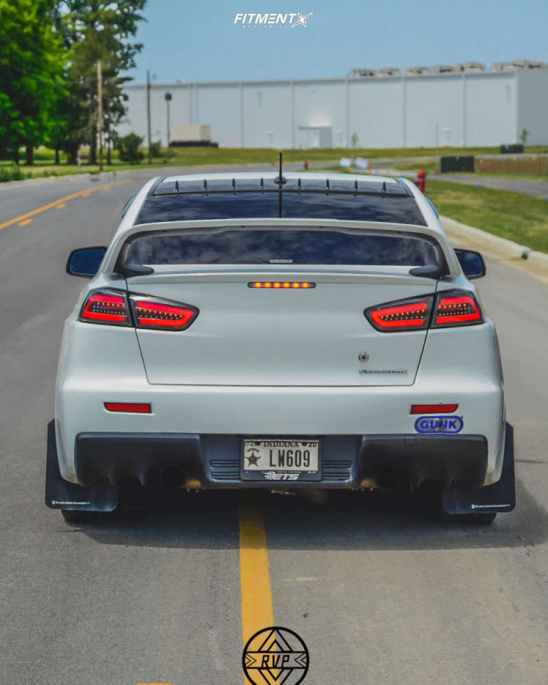 2014 Mitsubishi Lancer Evolution GSR with 18x10.5 ESR Sr08 and Goodyear ...