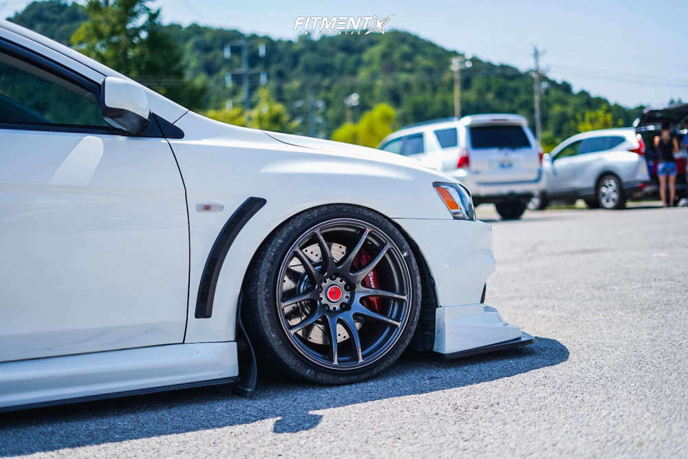 2014 Mitsubishi Lancer Evolution GSR with 18x10.5 ESR Sr08 and Goodyear ...