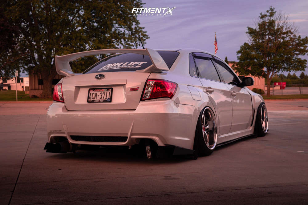 2012 Subaru WRX STI Base with 18x10 Work VS KF and Federal 225x40 on ...