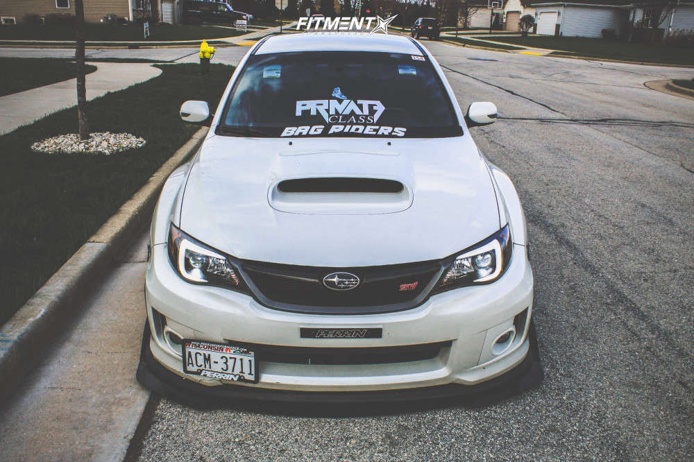 2012 Subaru WRX STI Base with 18x10 Work VS KF and Federal 225x40 on ...