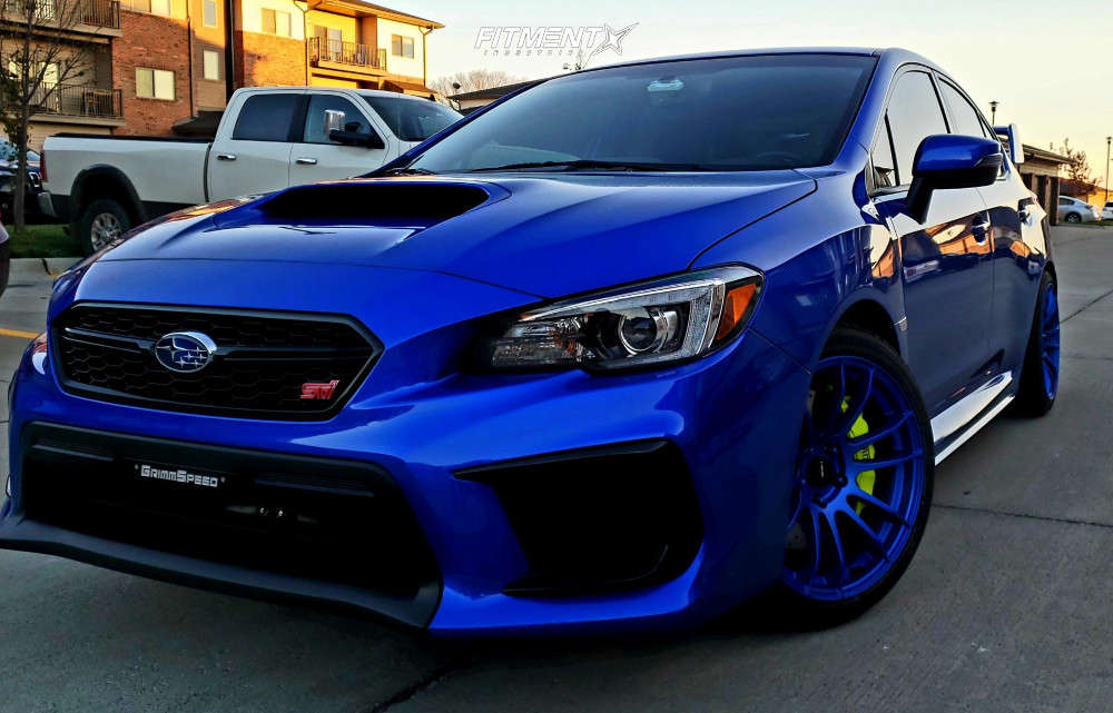2020 Subaru WRX STI Limited with 18x9.5 AVID1 AV20 and Bridgestone ...