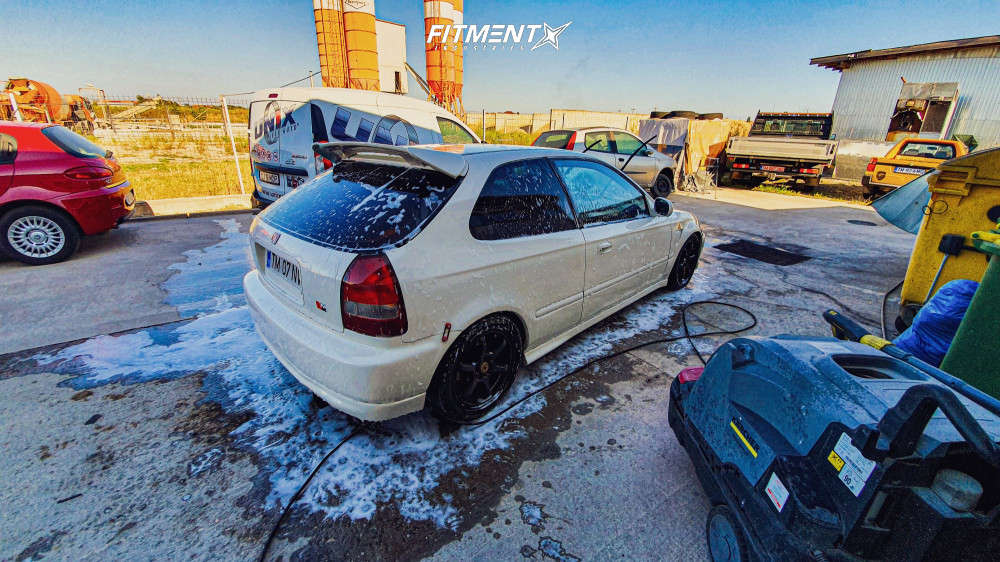 1999 Honda Civic DX with 15x7 Advan Racing RG-D2 and Nankang 195x55 on ...