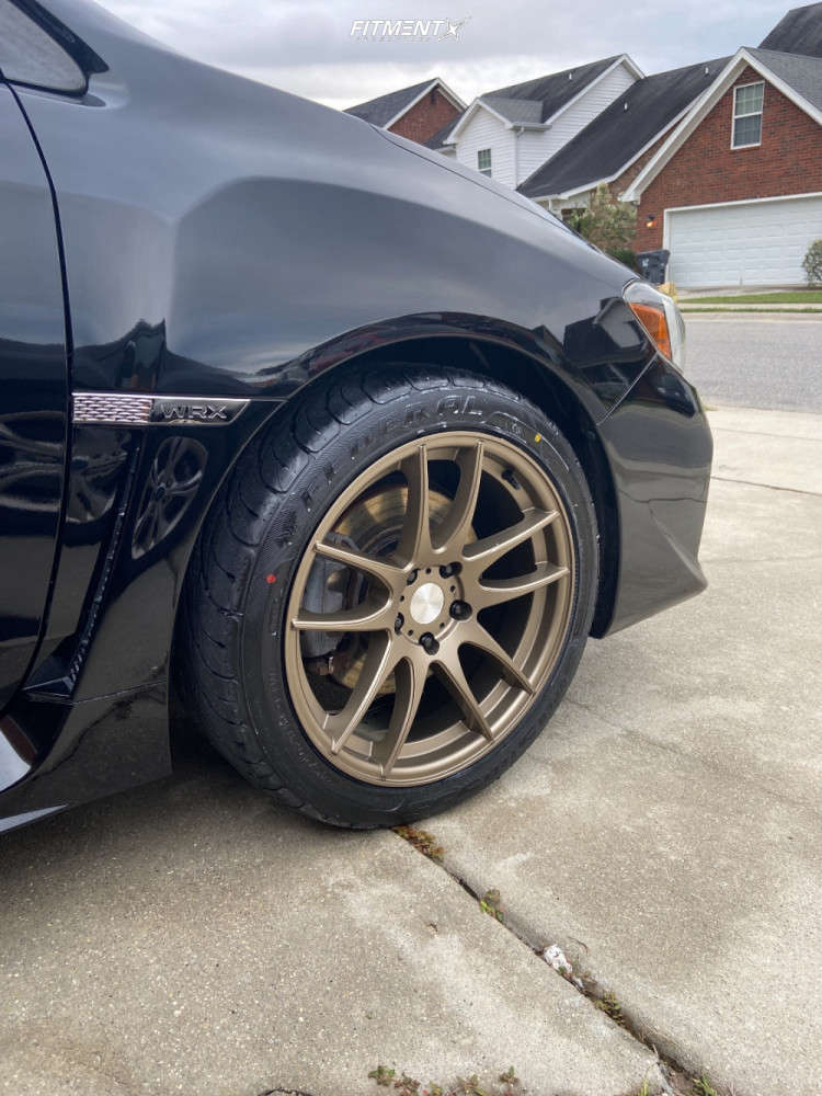 2015 Subaru WRX Limited with 18x8.5 AVID1 AV32 and Federal 245x40 on ...