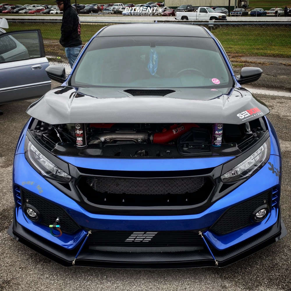 2018 Honda Civic Type R with 18x9.5 Konig Ampliform and Nitto 245x40 on ...