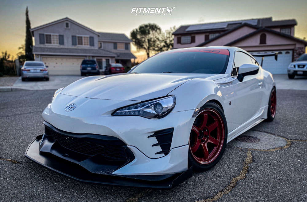 2017 Toyota 86 Base with 17x9.5 Volk Te37rt and Dunlop 255x40 on ...
