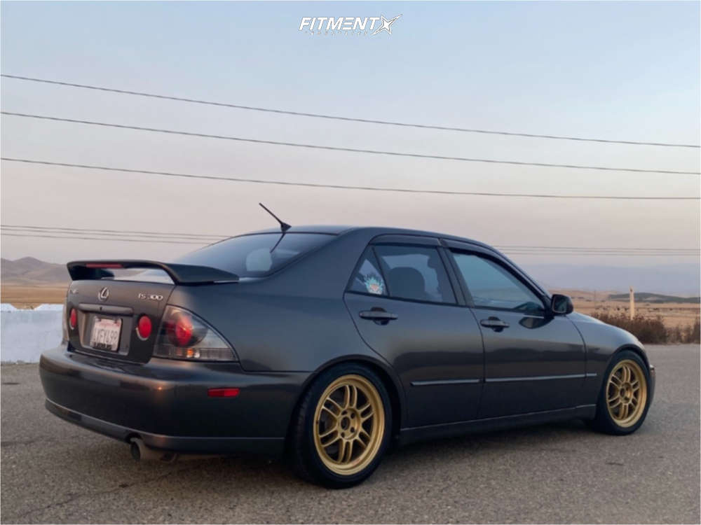 2002 Lexus IS300 E-Shift 4dr Sedan (3.0L 6cyl 5A) with 17x8 Enkei Rpf1 ...