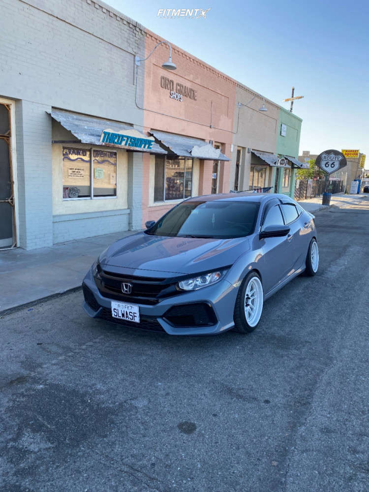 2019 Honda Civic LX with 18x9.5 Cosmis Racing Xt-206r and Nitto 235x40 on Coilovers | 1338965 ...
