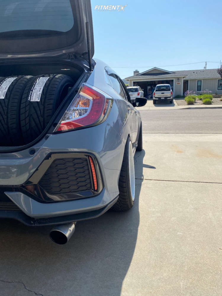 2019 Honda Civic LX with 18x9.5 Cosmis Racing Xt-206r and Nitto 235x40 on Coilovers | 1338965 ...