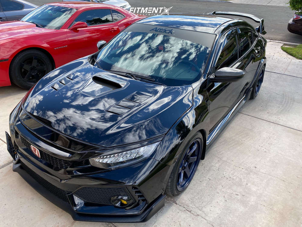 2018 Honda Civic Type R with 18x10 Volk Te37 and Federal 265x35 on ...