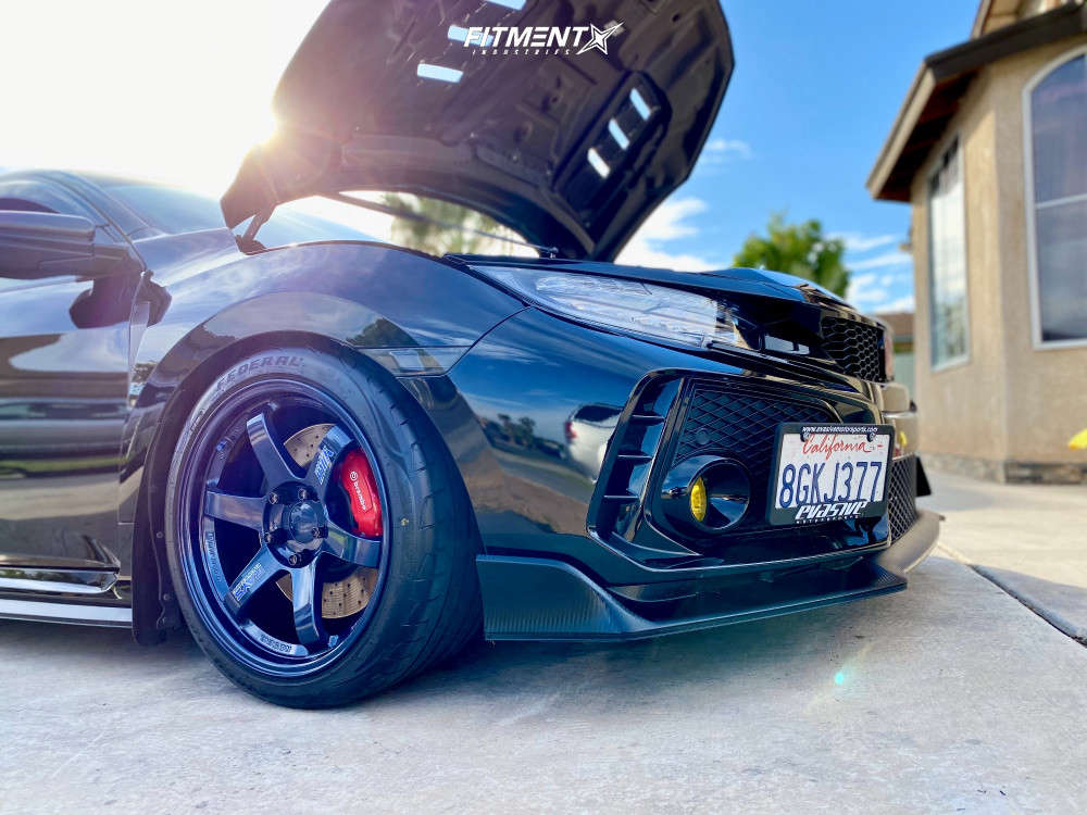 2018 Honda Civic Type R with 18x10 Volk Te37 and Federal 265x35 on ...