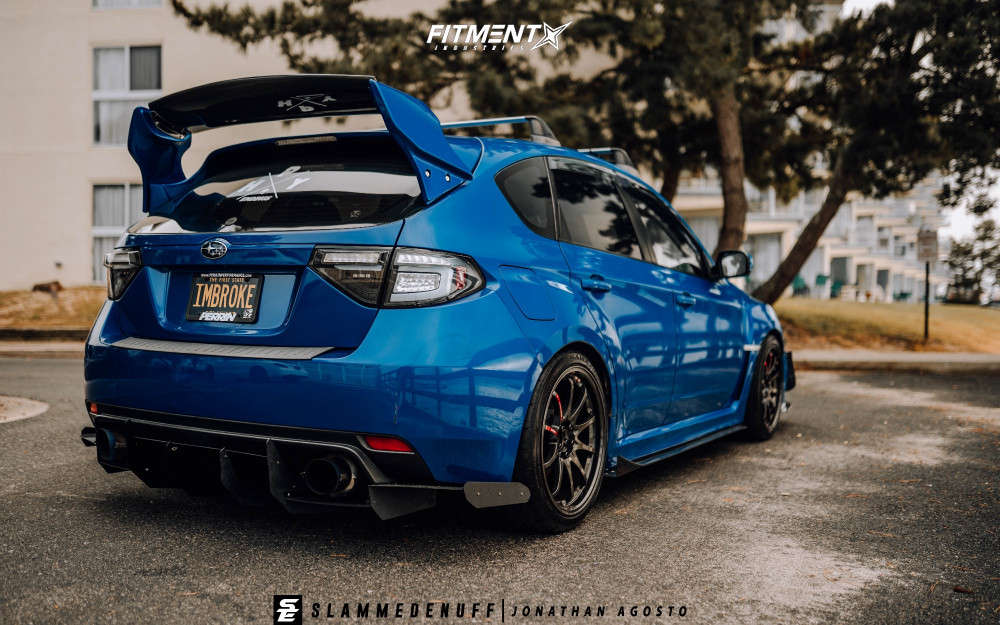 2013 Subaru WRX Base with 18x9.5 Volk Ce28 Club Racer II and Firestone ...