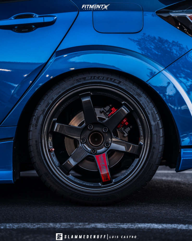 2019 Honda Civic Type R with 18x8.5 Volk Te37sl and Michelin 255x35 on ...