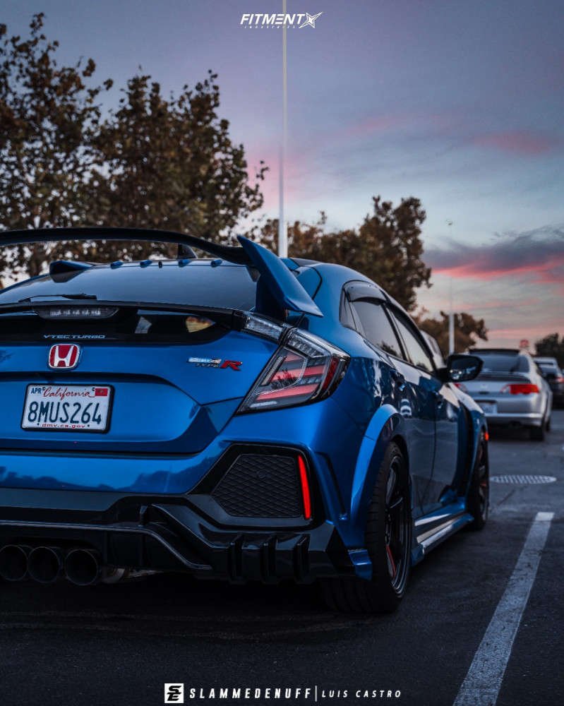 2019 Honda Civic Type R with 18x8.5 Volk Te37sl and Michelin 255x35 on ...