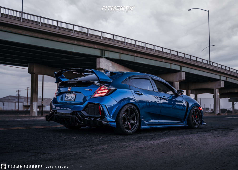 2019 Honda Civic Type R with 18x8.5 Volk Te37sl and Michelin 255x35 on ...