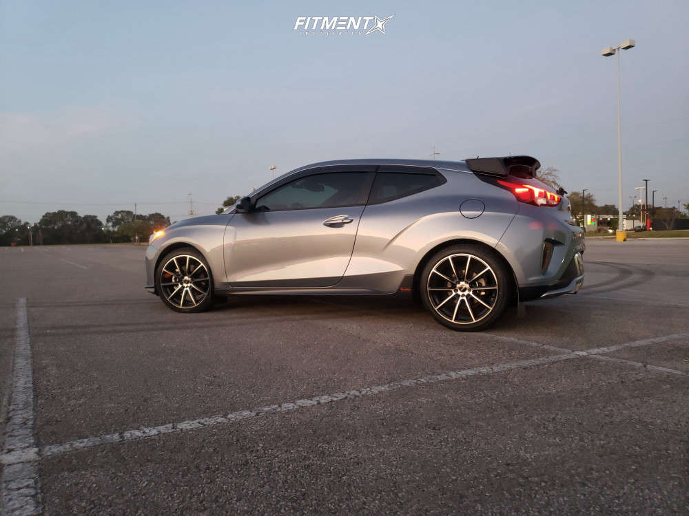 2019 Hyundai Veloster Turbo with 18x8 Tuners D16 and Achilles 225x40 on ...