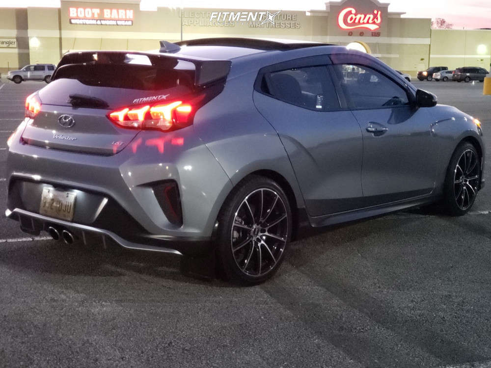 2019 Hyundai Veloster Turbo with 18x8 Tuners D16 and Achilles 225x40 on ...
