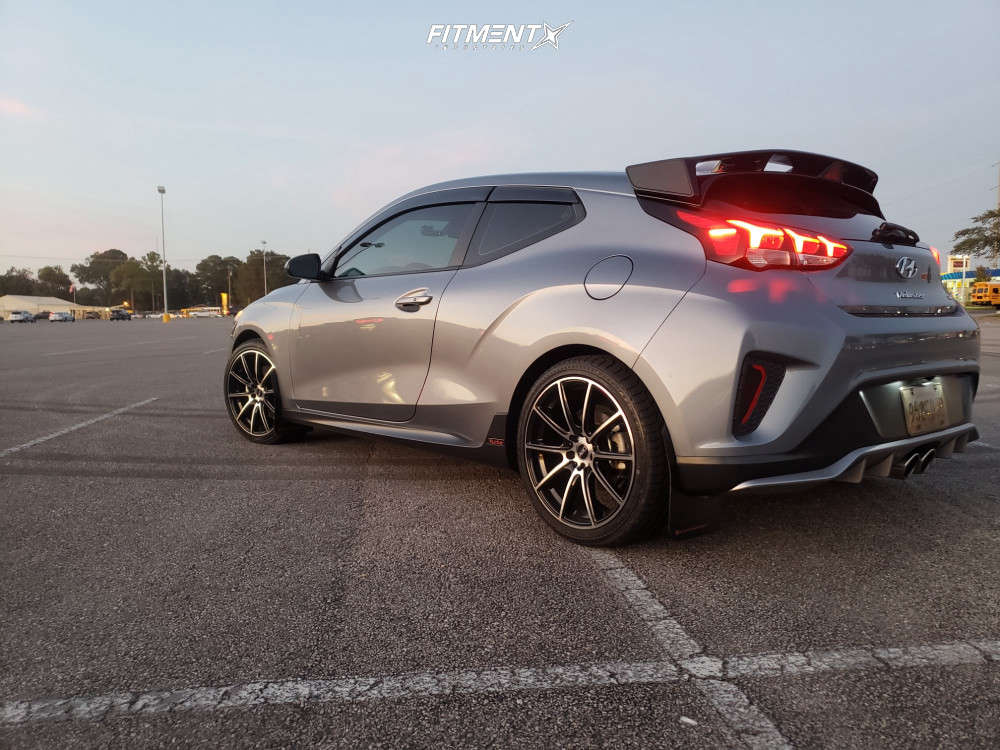 2019 Hyundai Veloster Turbo with 18x8 Tuners D16 and Achilles 225x40 on ...