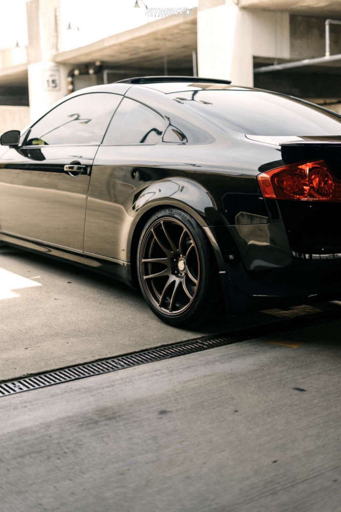 2005 INFINITI G35 Base with 18x9.5 ESR Sr08 and Firestone 255x35 on ...